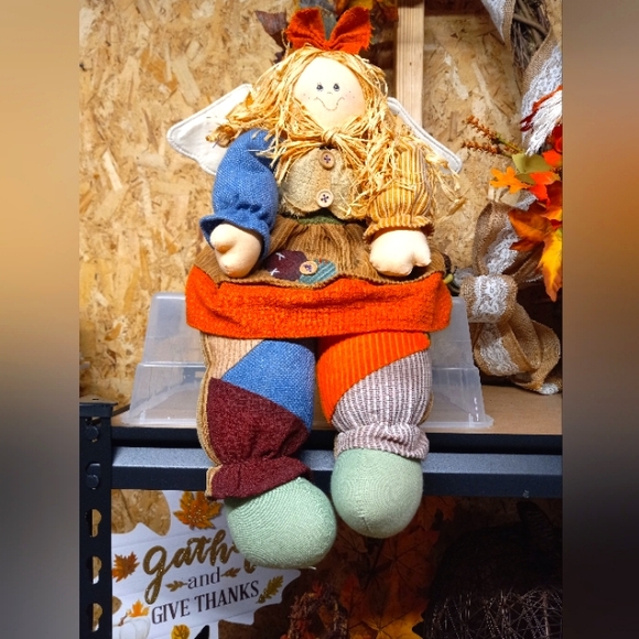Hand Crafted | Accents | Vintage Plush Scarecrow Angel | Poshmark